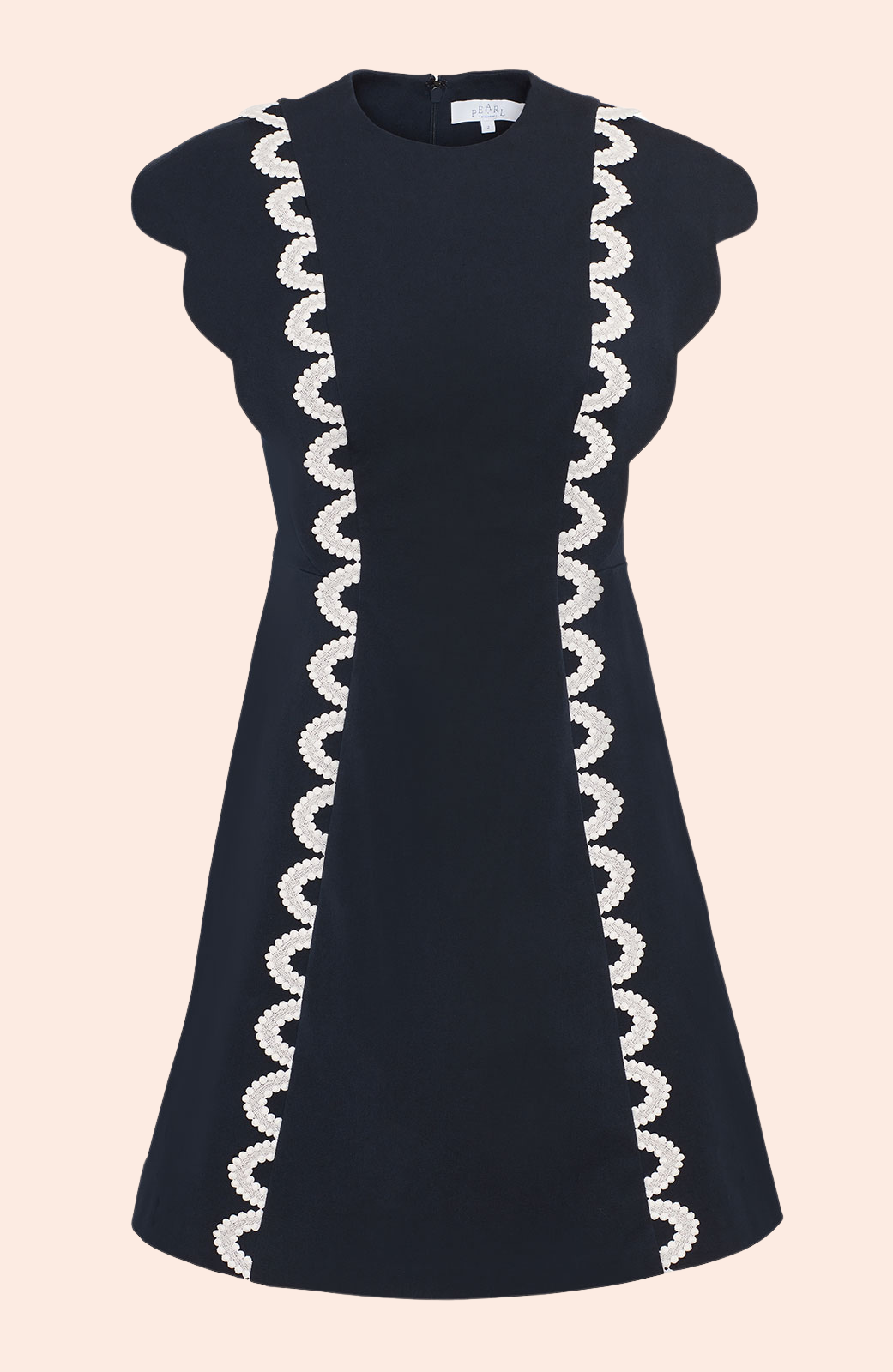 Stretch Cotton Colorblock A-Line Dress – Pearl by Lela Rose